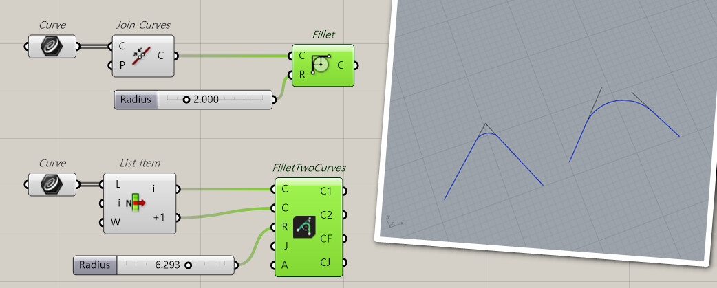 How To Fillet Two Separated Lines In GH Grasshopper McNeel Forum