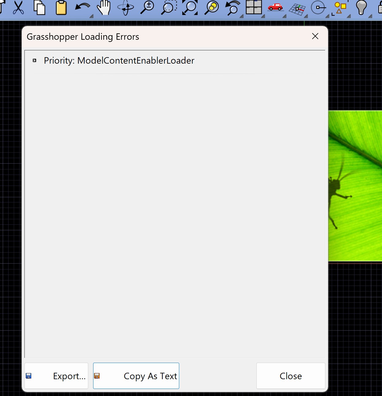 Grasshopper loader error ModelContentEnablerLoader - Grasshopper - McNeel Forum