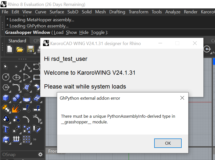 Ghpython External Addon Error Grasshopper Mcneel Forum