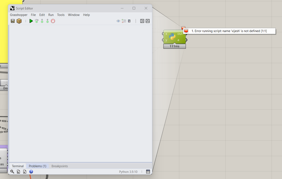 Python Script Editor not running in Grasshopper Rhino 8 - Grasshopper - McNeel Forum