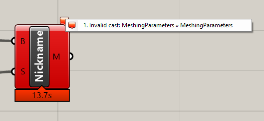 Invalid Cast MeshingParameters >> MeshingParameters - Grasshopper ... Invalid Cast MeshingParameters >> MeshingParameters - Grasshopper ...