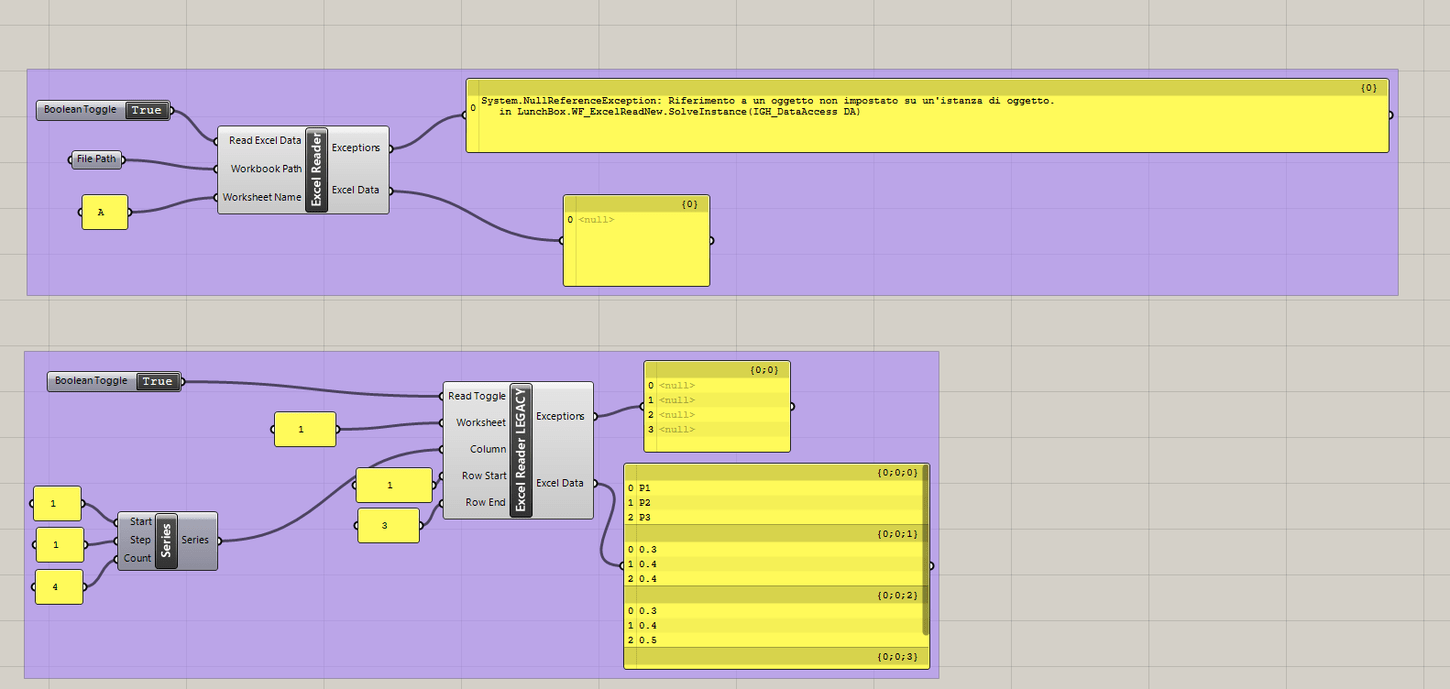 Lunchbox - Excel read - Grasshopper - McNeel Forum