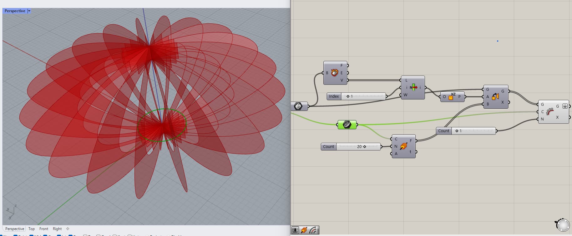 Problem With Arraying A Surface Along A Curve Grasshopper Mcneel Forum