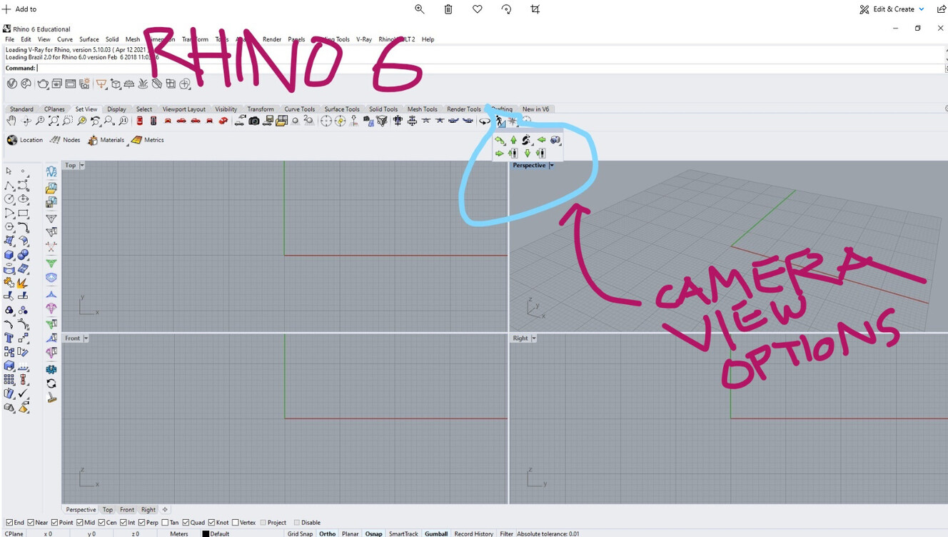 Rhino 7 missing camera view options - Rhino for Windows - McNeel Forum