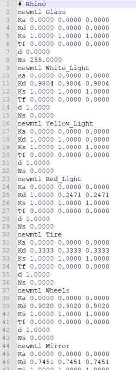 Direct control of .mtl file on .obj export - Rhino - McNeel Forum