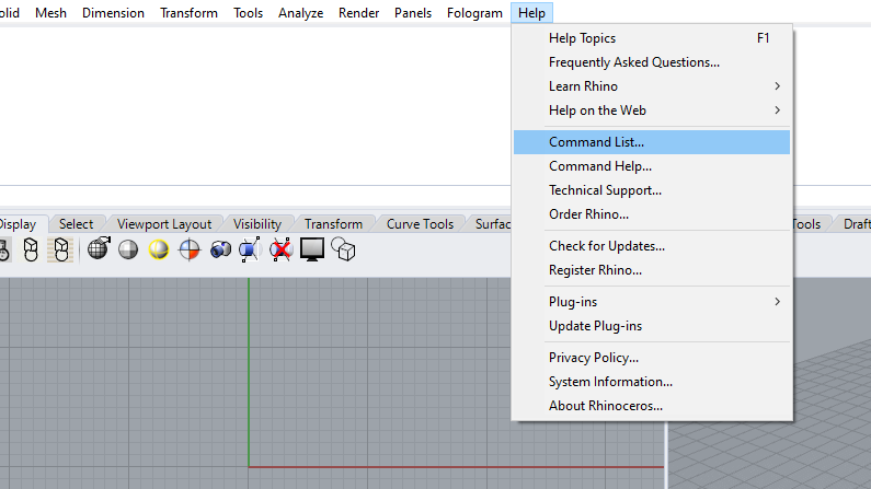 Access to all rhino commands - Rhino for Windows - McNeel Forum