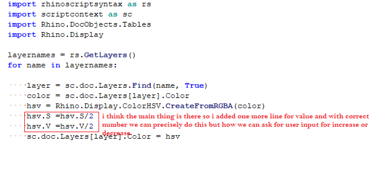 Turn down Saturation/Value of the Highlighted layers in detail-view ...