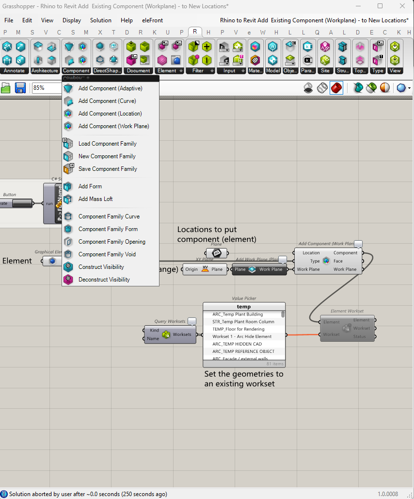 Add an existing component to a host - Revit - McNeel Forum