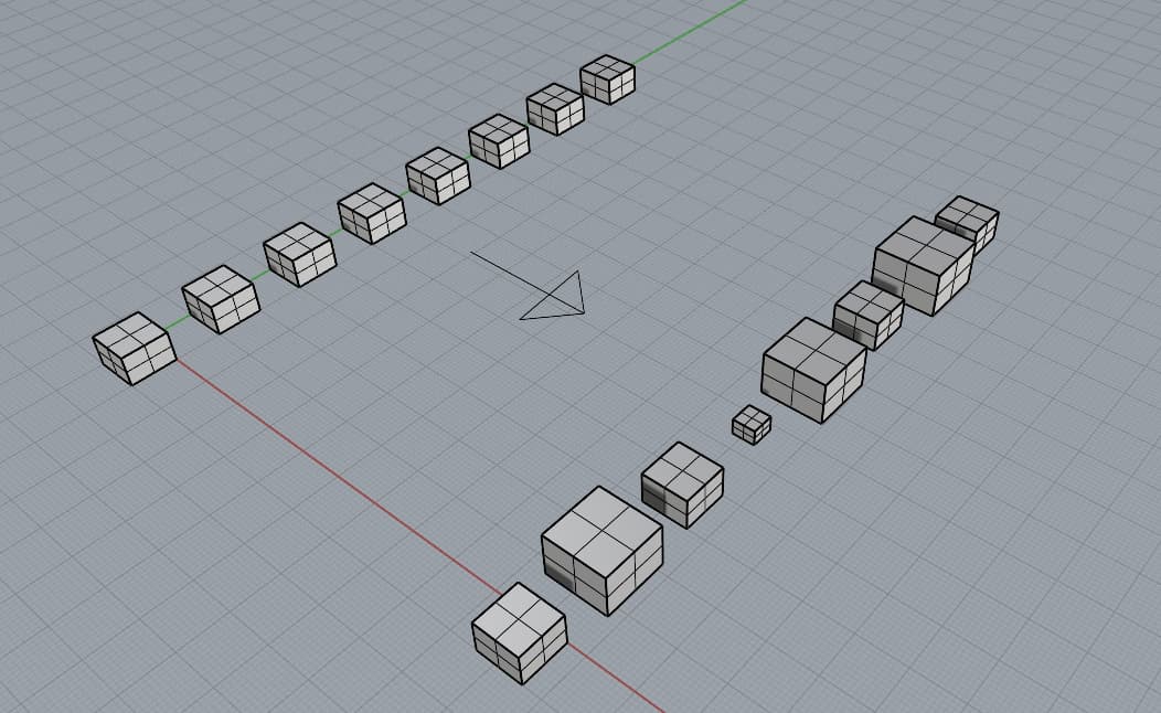 How do you manually adjust the size of objects while using array tools ...