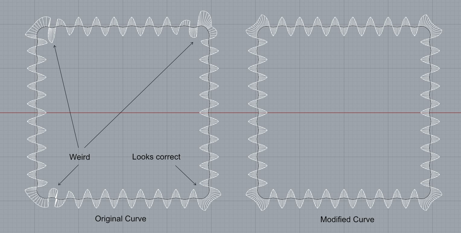 Aligning Control Points Curvature in a Curve - Rhino - McNeel Forum