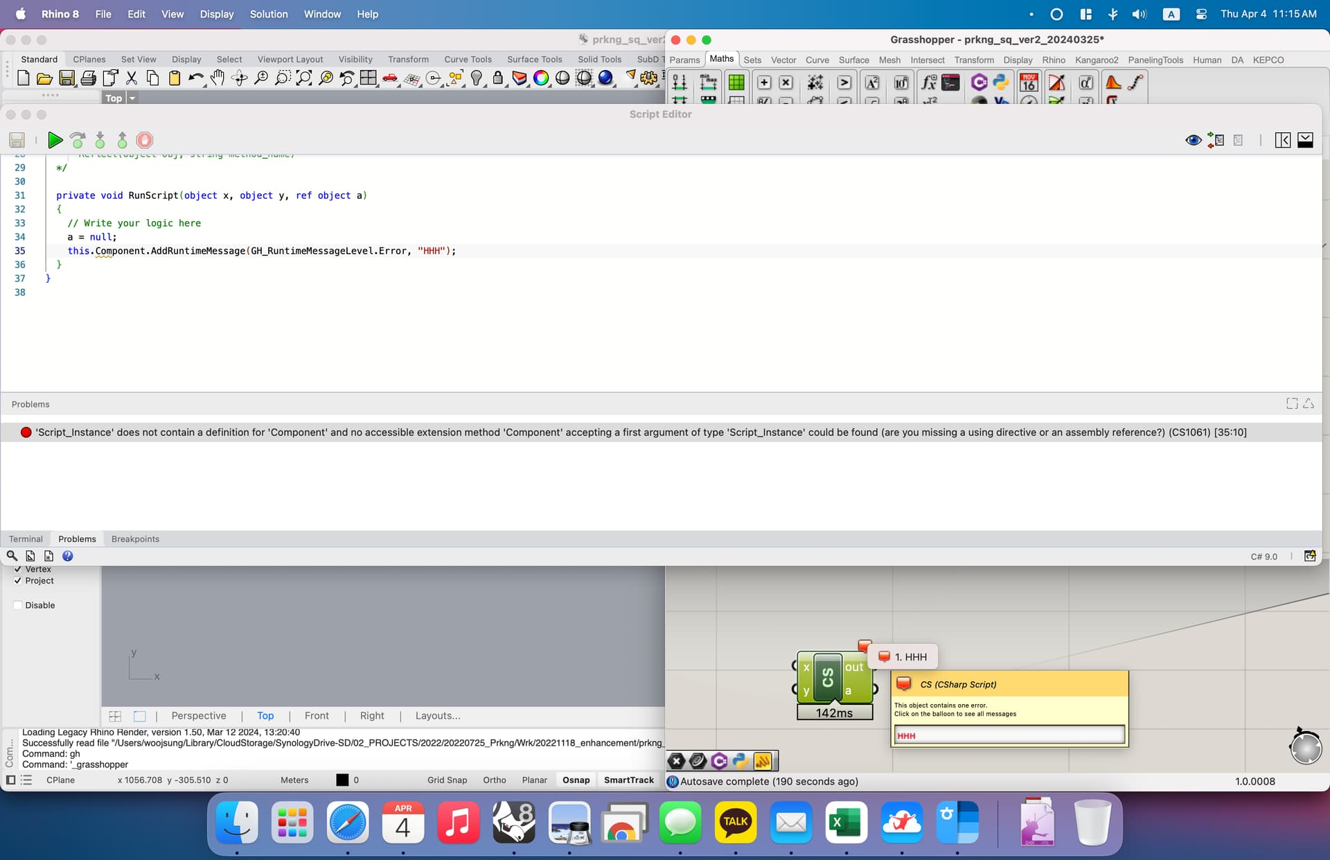 AddRuntimeMessage - Grasshopper Developer - McNeel Forum