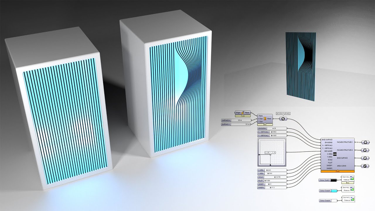 Facade Structure Region Sweep - full video tutorial - Rhino for Windows ...