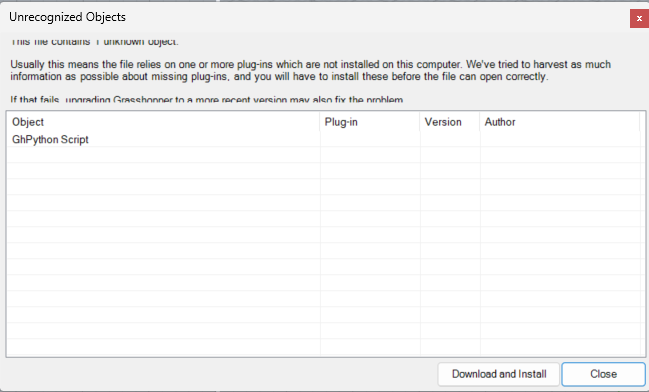 Unrecognized Object; GhPython Script - Rhino Developer - McNeel Forum
