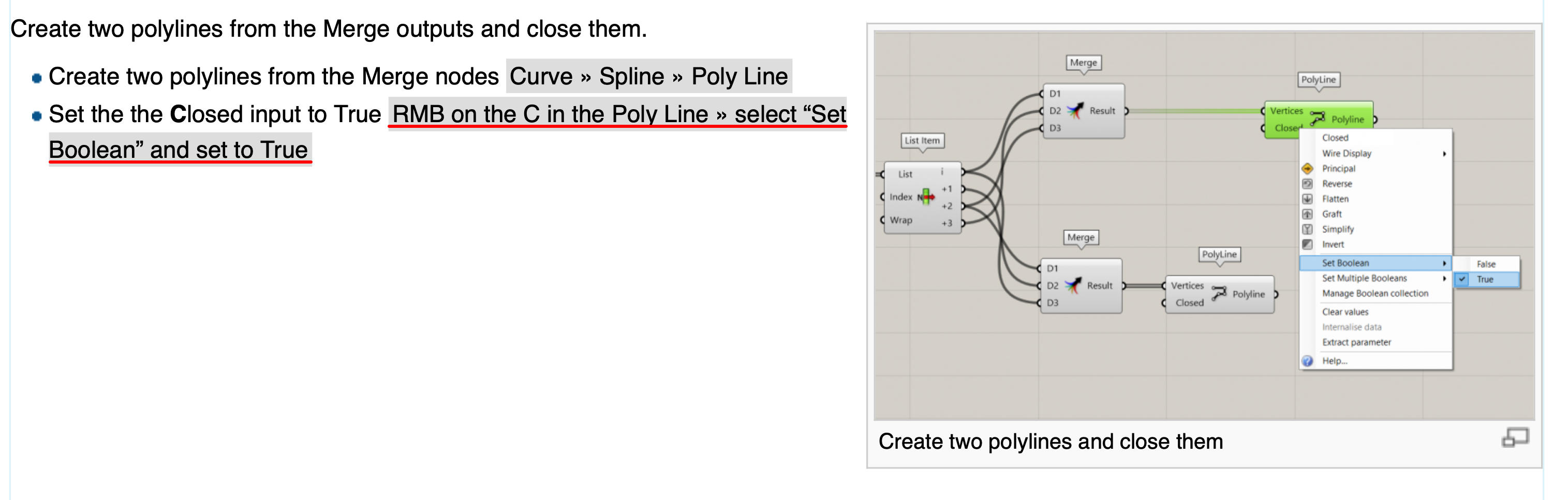 Deconstruct Brep with polylines - Grasshopper - McNeel Forum