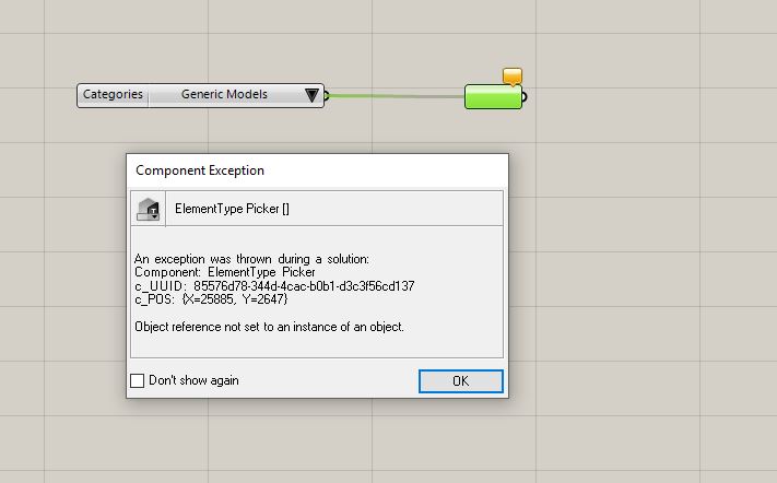 Component Exception Error When Opening Grasshopper Script in Rhino.Inside - Revit - McNeel Forum