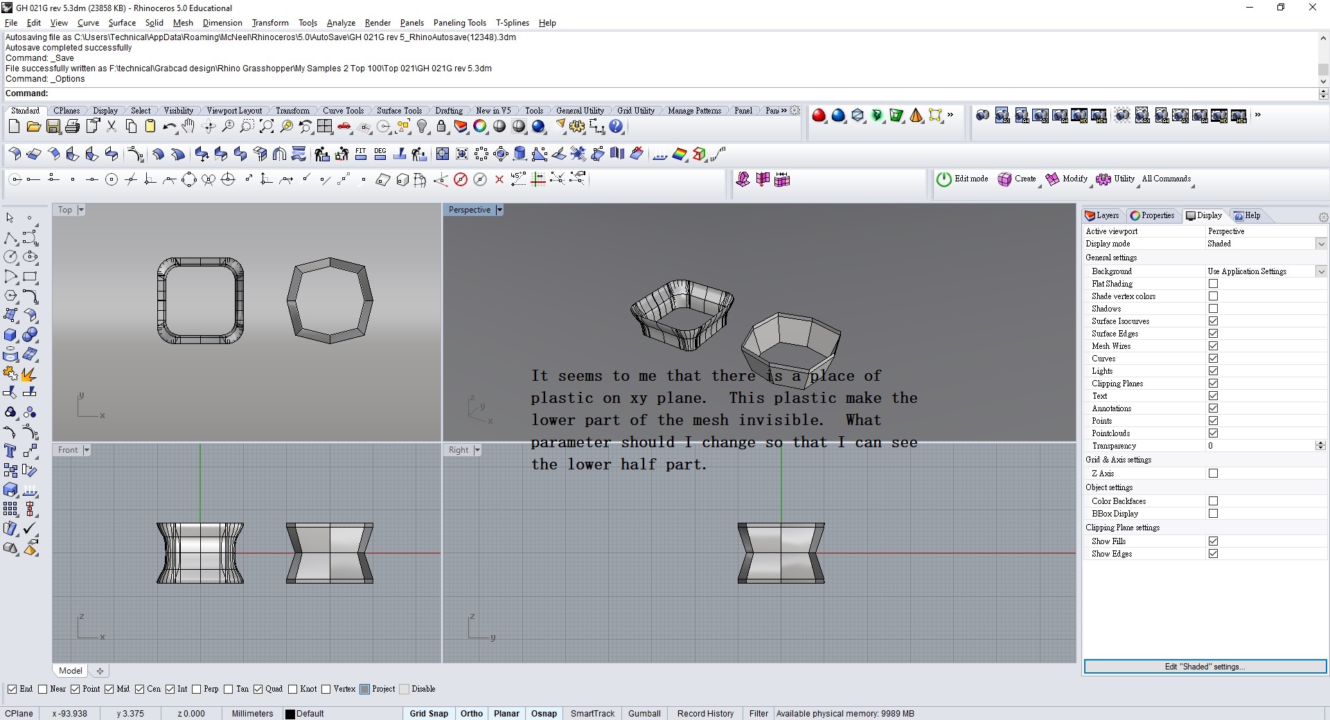Shaded mode - Rhino - McNeel Forum