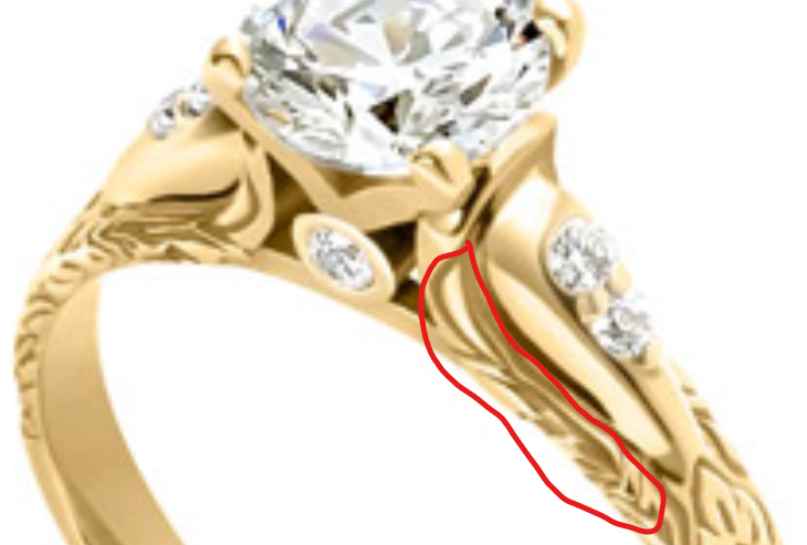Issues while creating the pattern for the edge surface of the ring ... Issues while creating the pattern for the edge surface of the ring ...