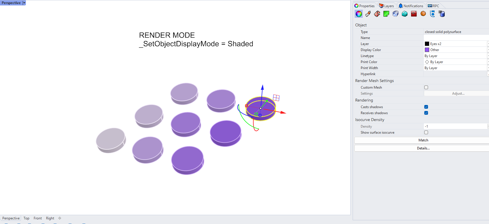 Convert Display Color to Render Material? - Rendering - McNeel Forum