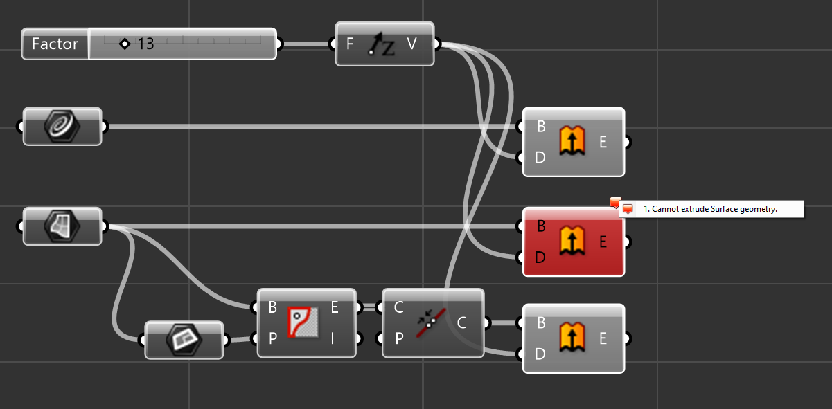 BUG - Extrude Component - Surface Input Error - Grasshopper - McNeel Forum