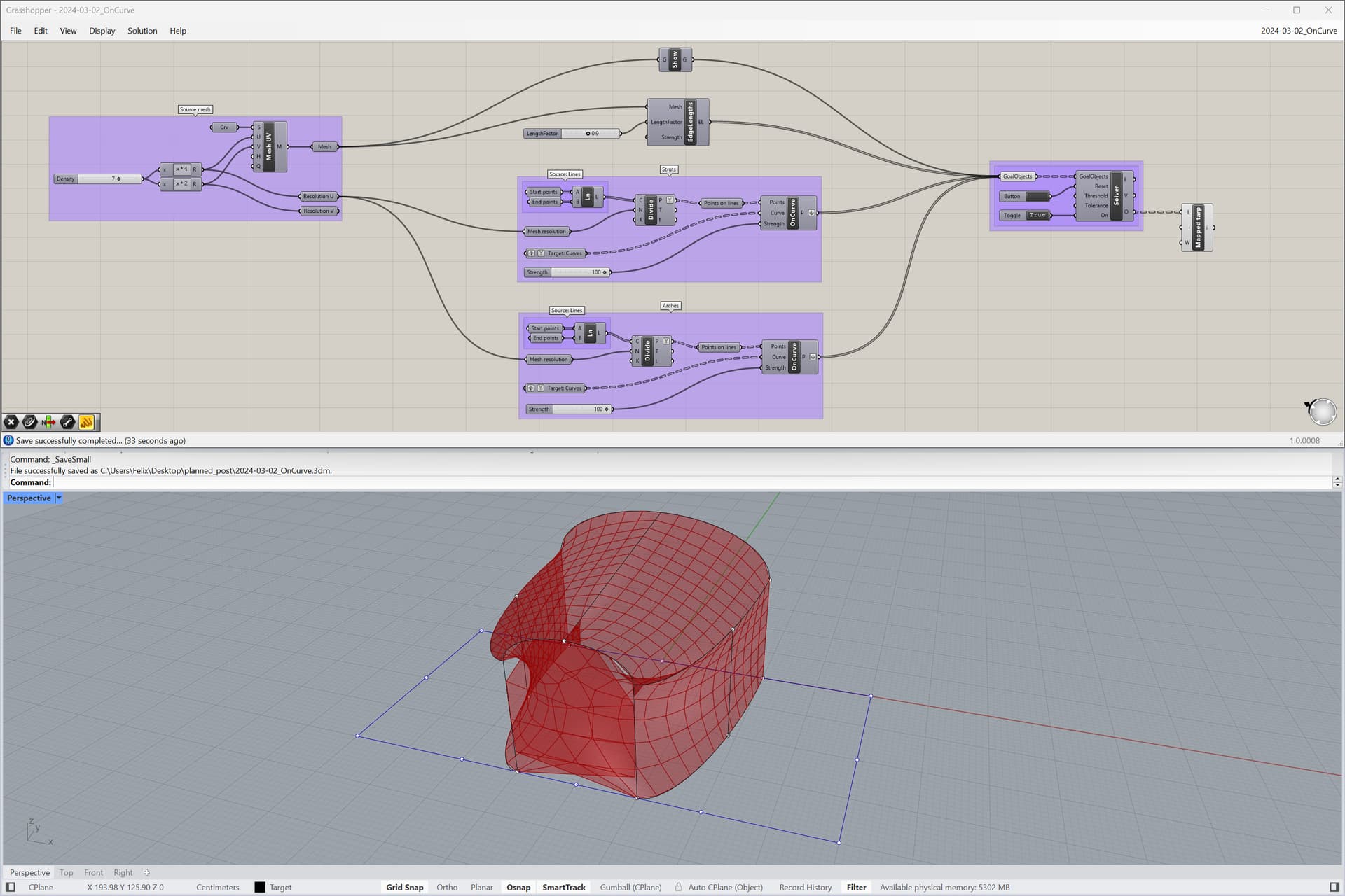 OnCurve: Distribute points along curve - Kangaroo - McNeel Forum