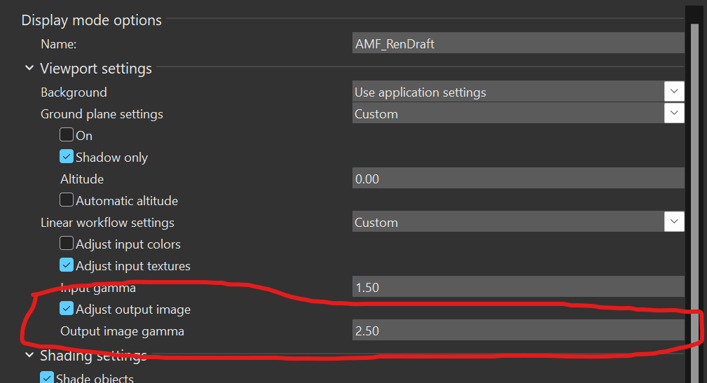 Adjust Output Image Gamma - DisplayMode Options - Rhino for Windows ...