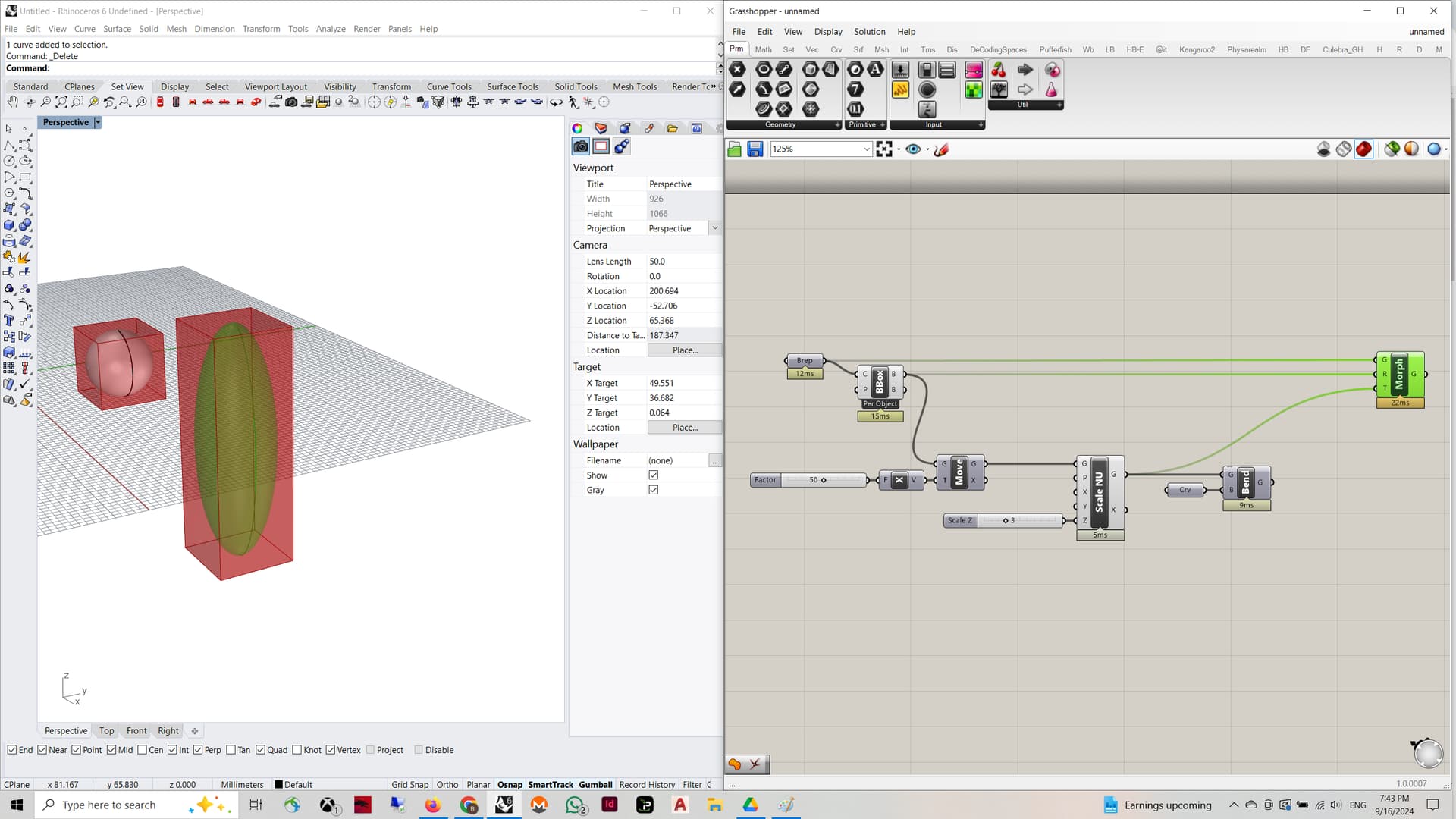 Morph an object using a reference box and a target box - Grasshopper - McNeel Forum