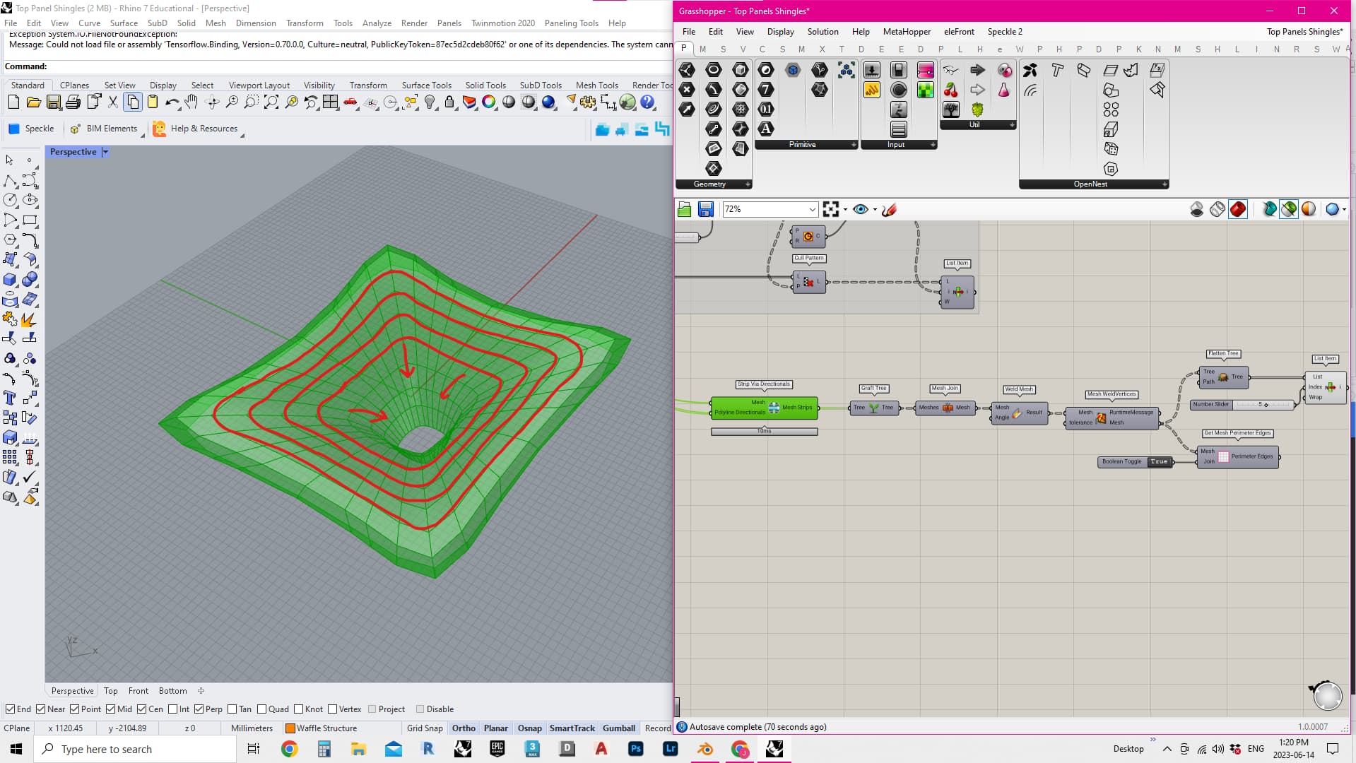 Mesh loop to shingles? - Grasshopper - McNeel Forum