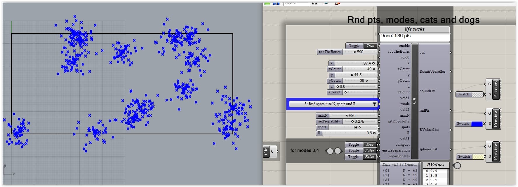 Grasshopper : how to generate Random adjacent boxes in grids ... Grasshopper : how to generate Random adjacent boxes in grids ...