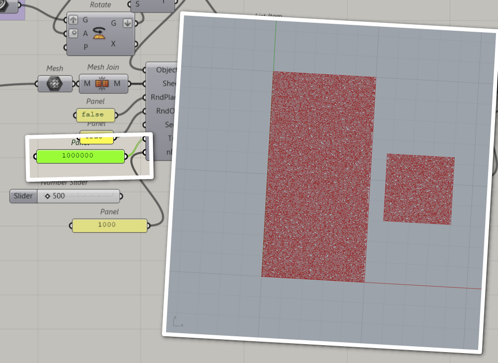 Randomly populate objects inside an area, with no intersections - Grasshopper - McNeel Forum