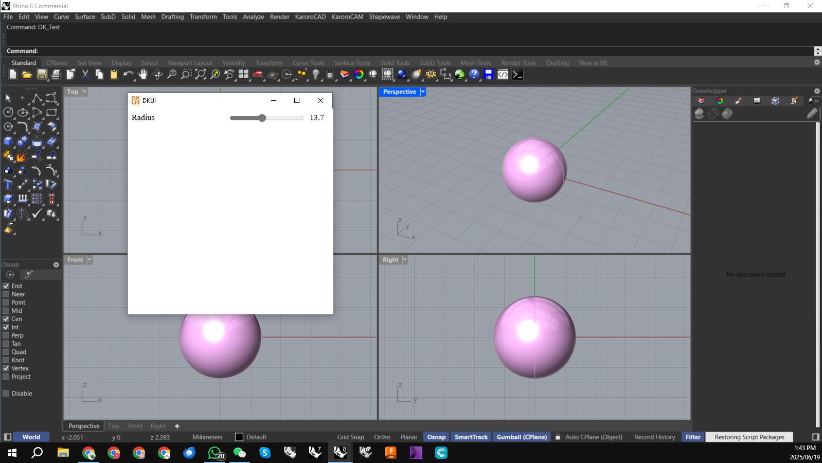 Different Behavior Script Compiler Yak Vs Script Editor Grasshopper