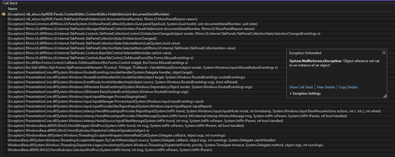 V8 Tab Switching Crash Serengeti Rhino Wip Mcneel Forum