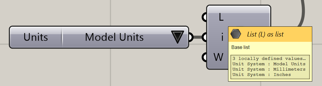 Selection of a few Unit System names in Value List - How? - Grasshopper - McNeel Forum