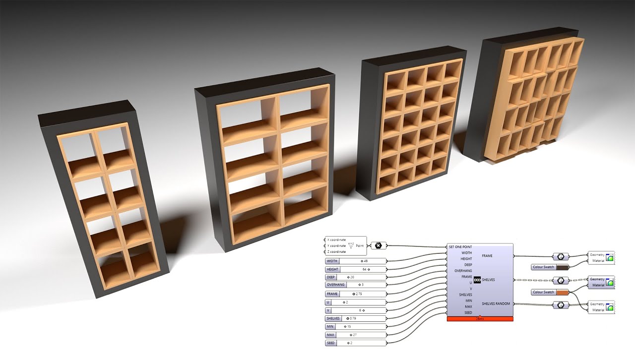 Algorithmic Storage Shelves - free tutorial - Grasshopper - McNeel Forum