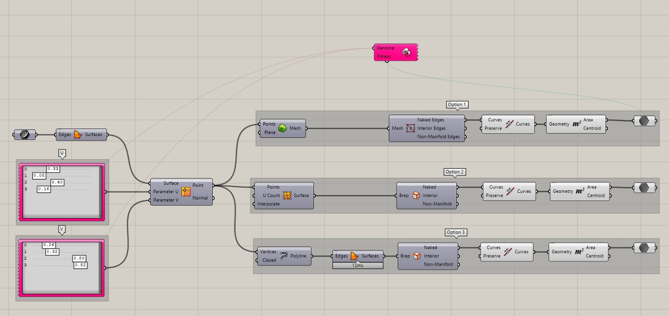 Most Efficient Way To Create A Planar Polygon From Points On A Surface 
