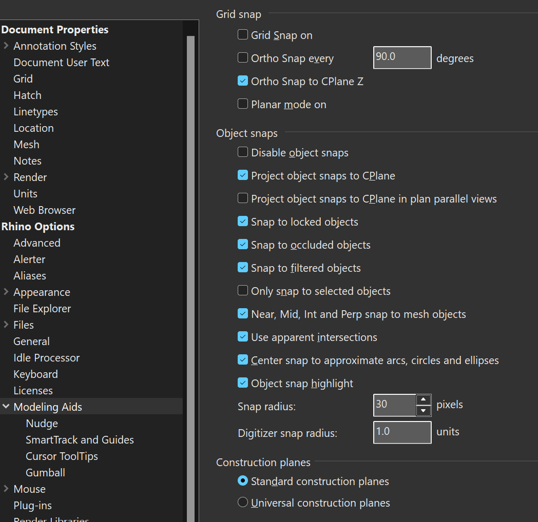 Rhino 8: Snap doesn't always work - Rhino for Windows - McNeel Forum