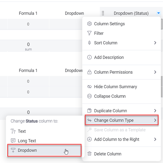 How do I convert a dropdown column to a status column? - #2 by mark.anley - Platform discussions ...
