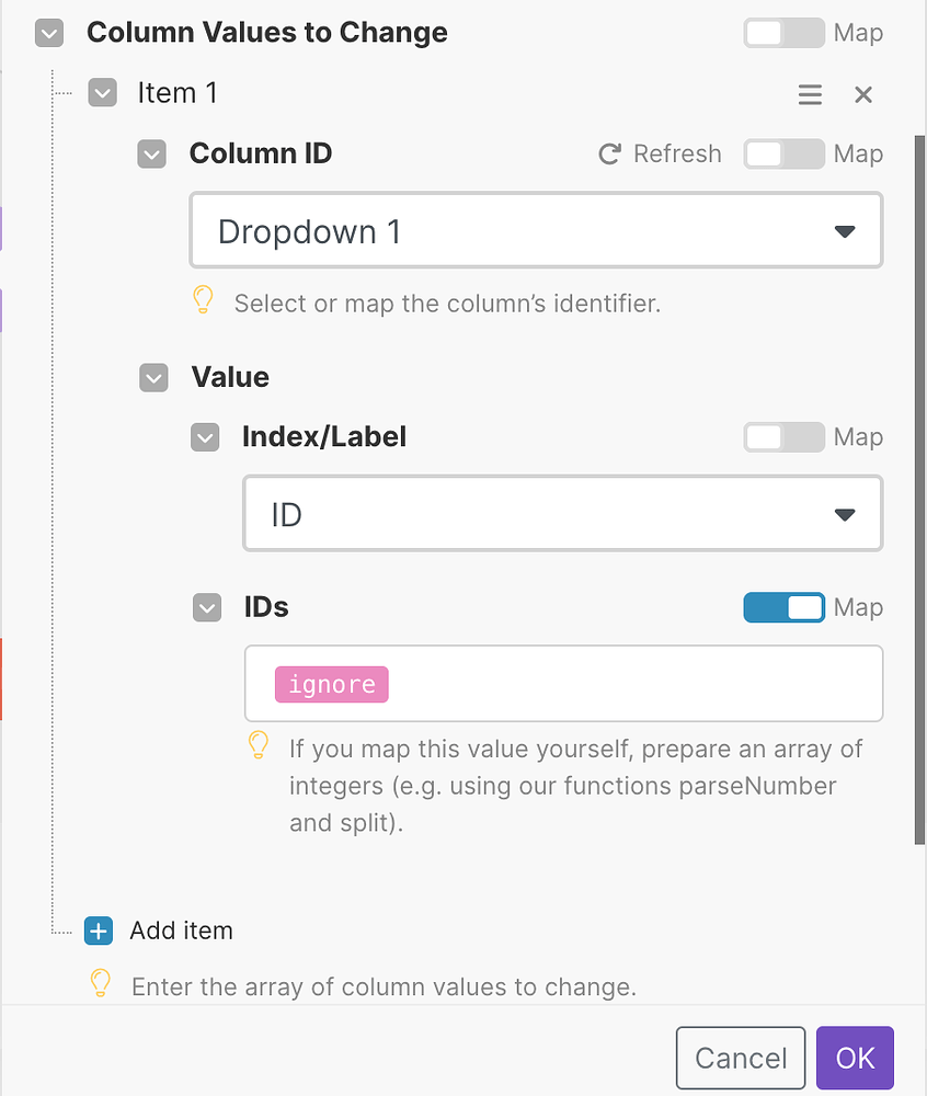 How to give dropdown an empty field on API request? - monday Apps & Developers - monday ...
