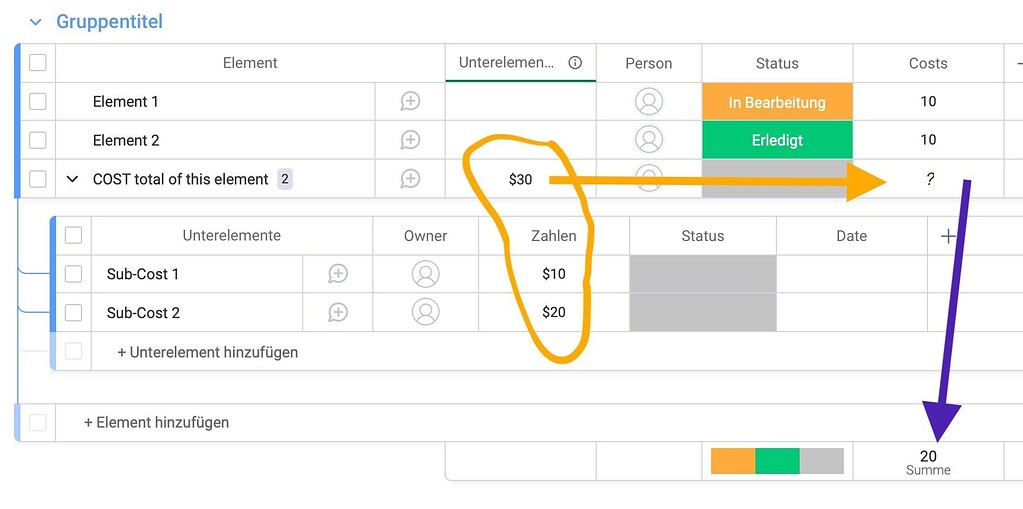 Subitems and how to use them in a different columne - Special workflows & use cases - monday ...