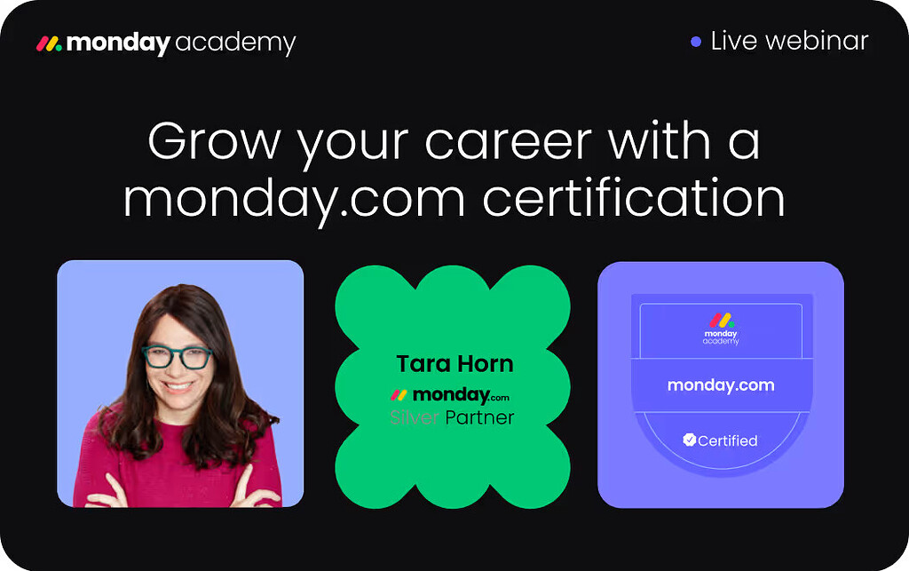 Grow your career with a monday.com certification - webinar - Community events - monday Community ...