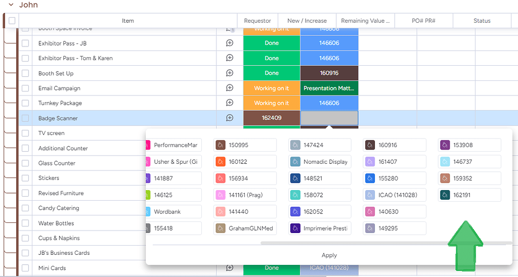 Add more colors to the labels column - Feature requests - monday ...