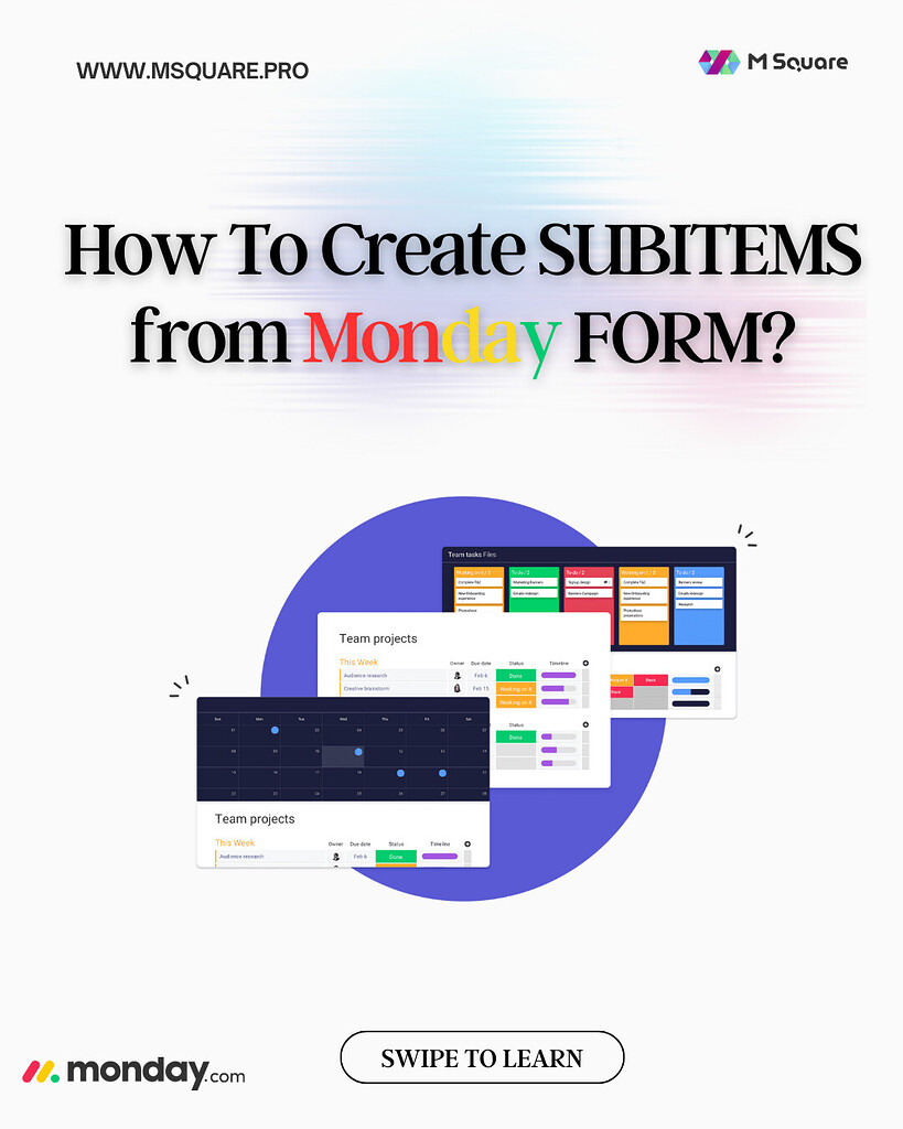 How to create subitems from monday form? - Special workflows & use cases - monday Community Forum