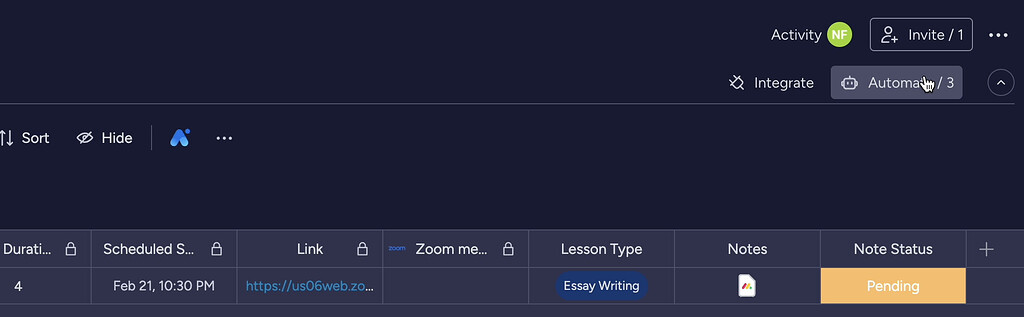 Automation That Includes Column With Monday Doc And Dropdown Is Not Working Properly Monday Apps