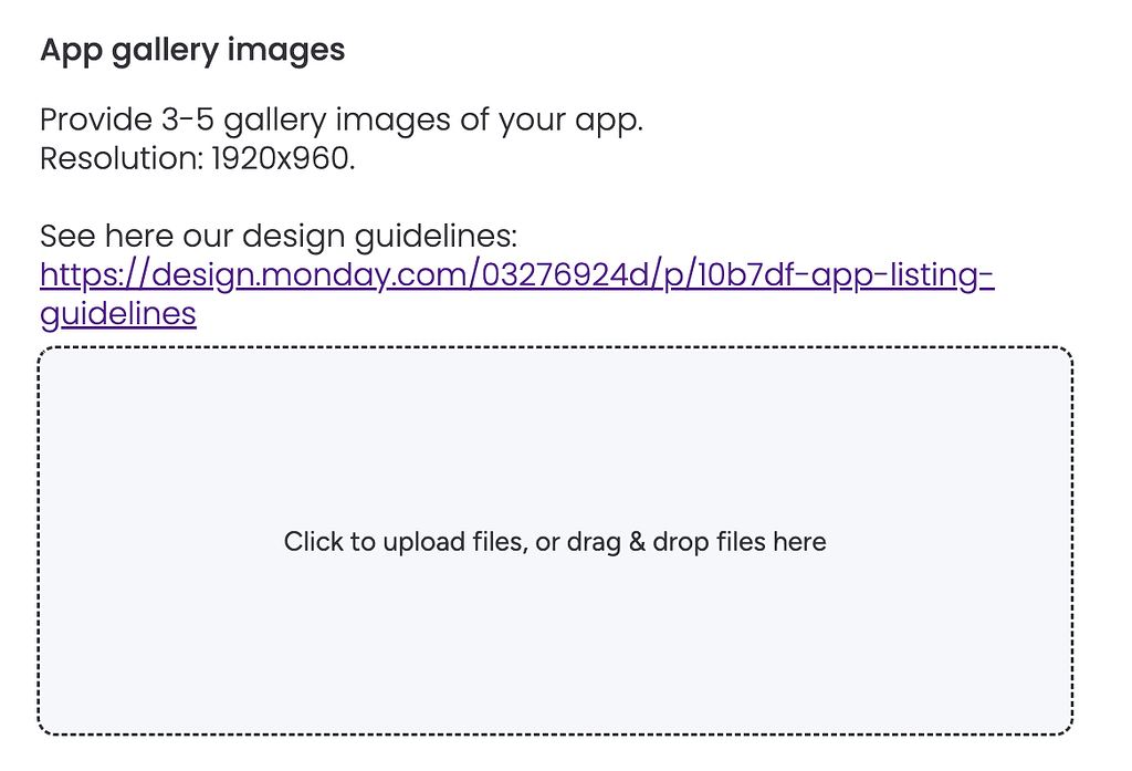 Design Guidelines Link Not Working In App Submission Form Monday Apps And Developers Monday