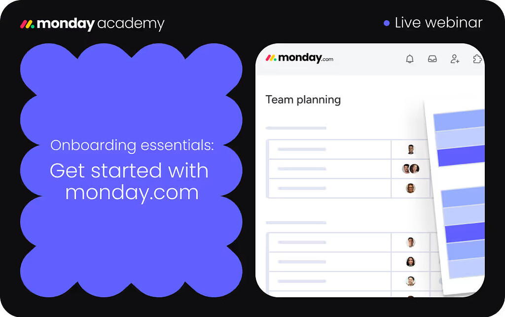 Onboarding essentials: Get started with monday.com - Community events ...