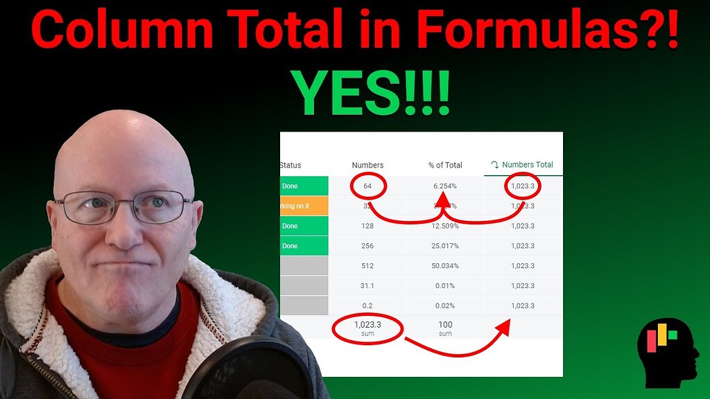 Put Column Totals in Your Formulas - Special workflows & use cases - monday Community Forum