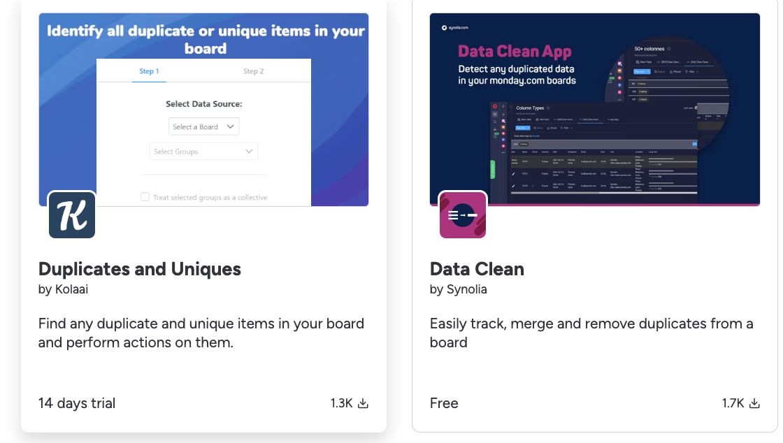 Prevent Creation Of Duplicate Elements Feature Requests Monday Community Forum