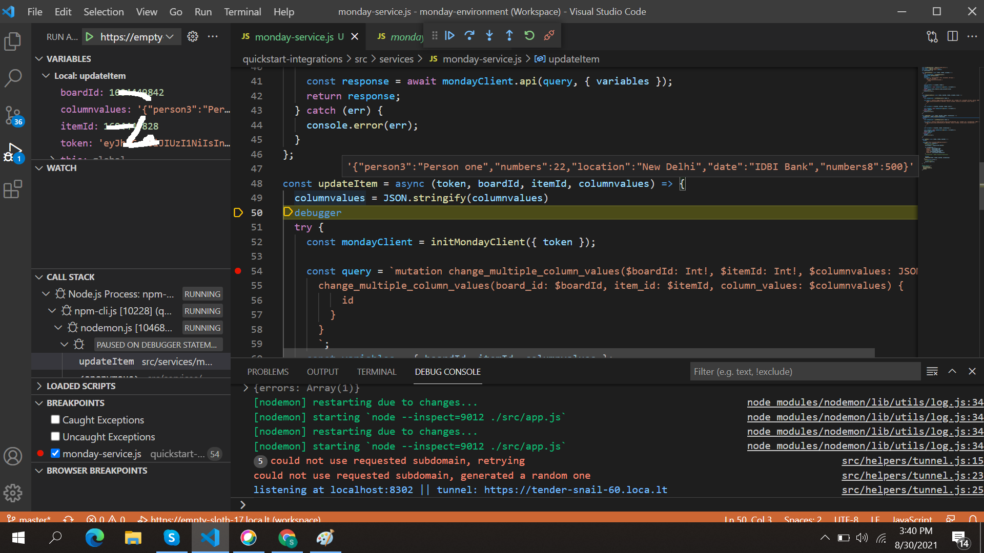Update multiple column values using mutation - monday Apps & Developers - monday Community Forum