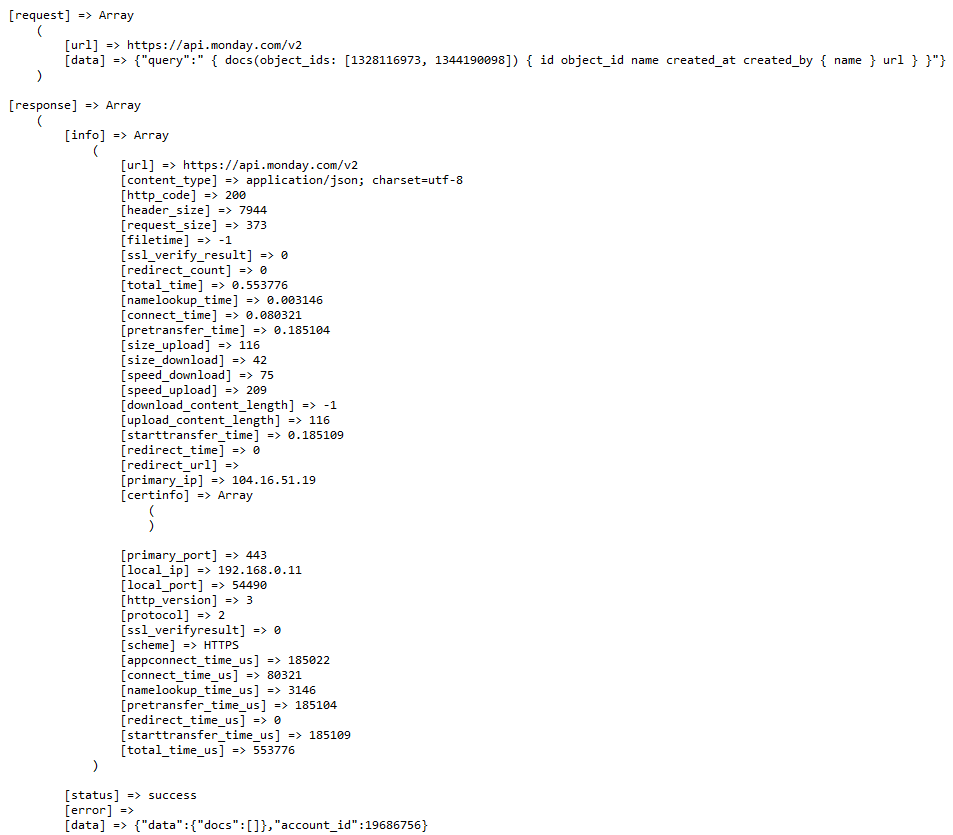 Possibiity To Retrive Several Monday Doc Info At Once Via Doc Api Feature Requests Api And