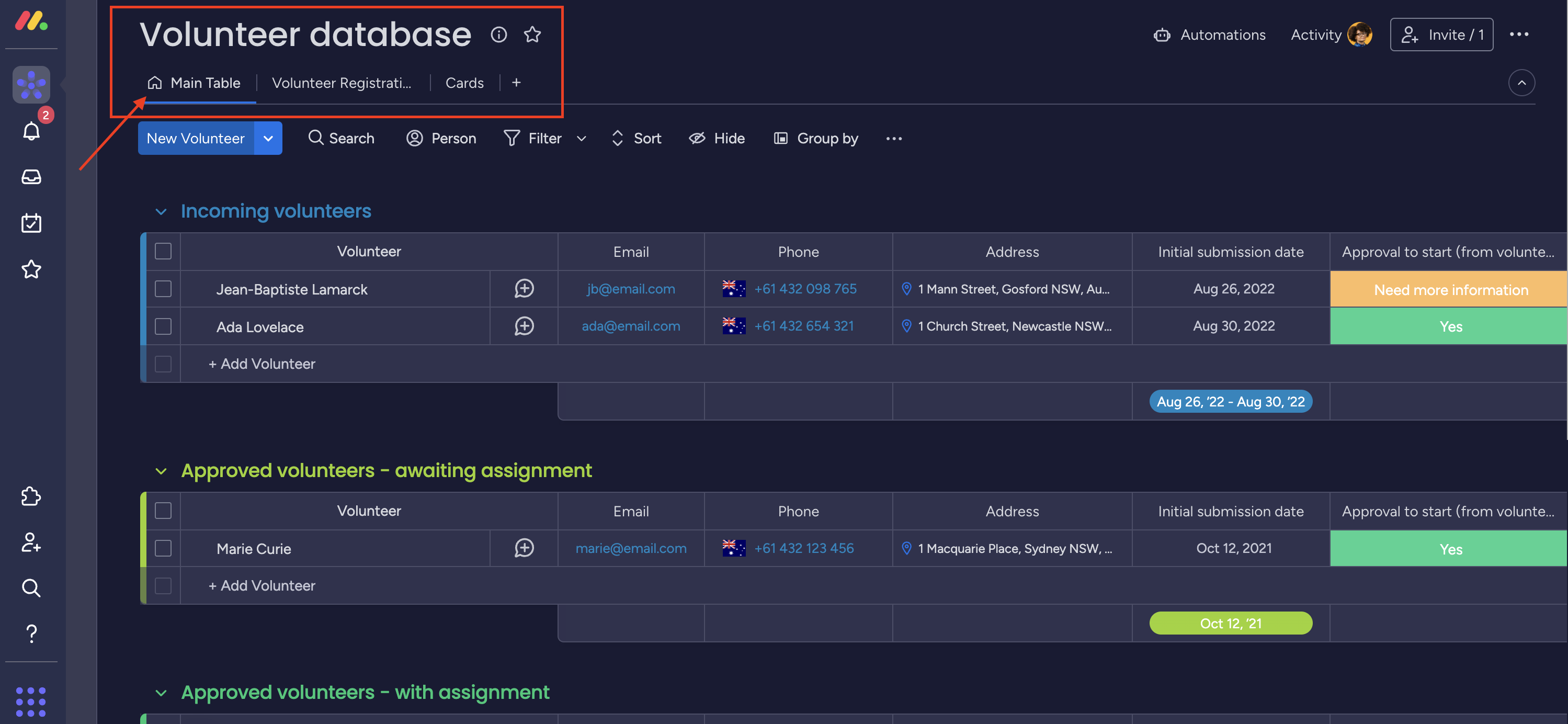 Volunteer package walkthrough (part 1) - Nonprofits - monday Community Forum