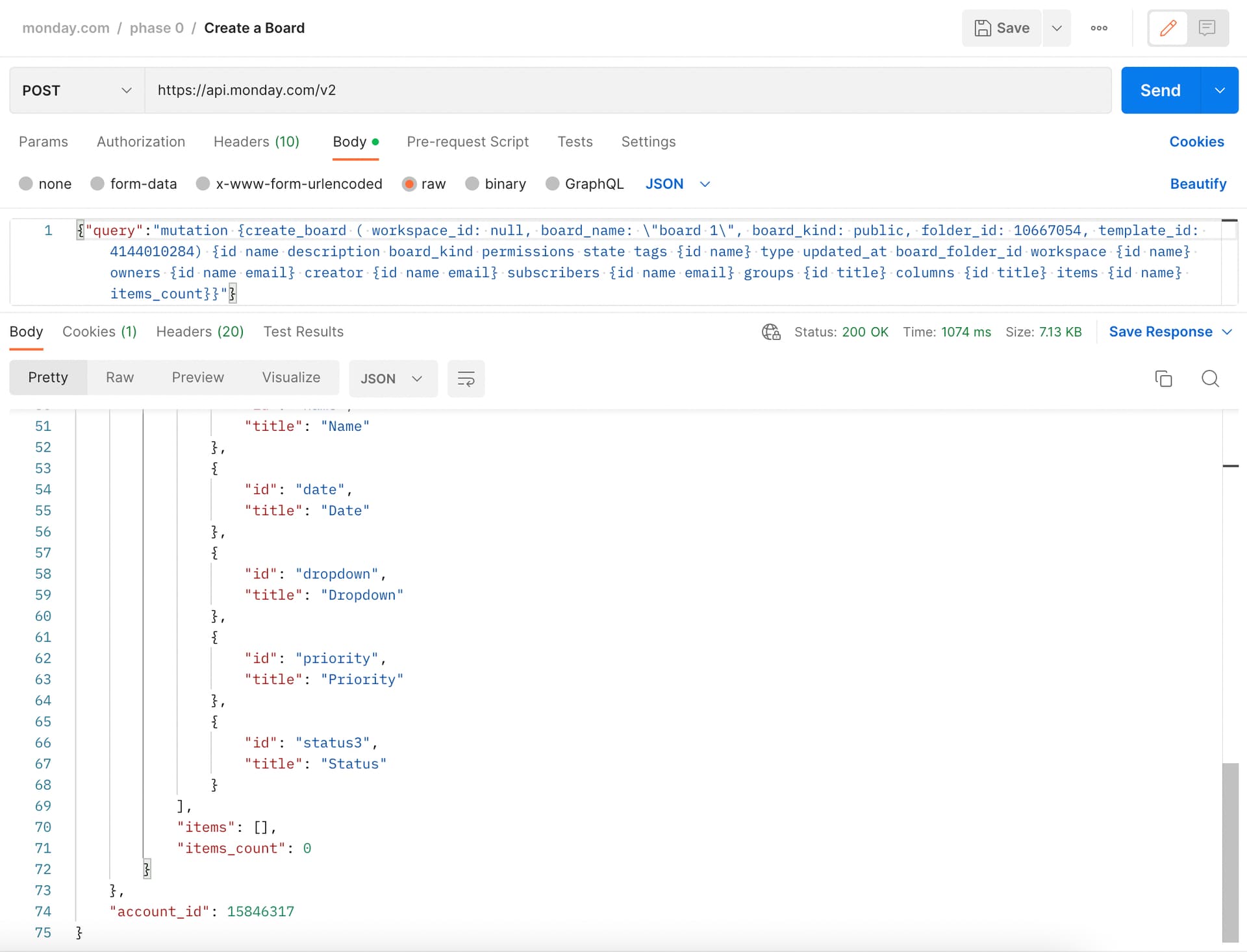 Create Board Api Returns Wrong Items And Item Count Monday Apps And Developers Monday